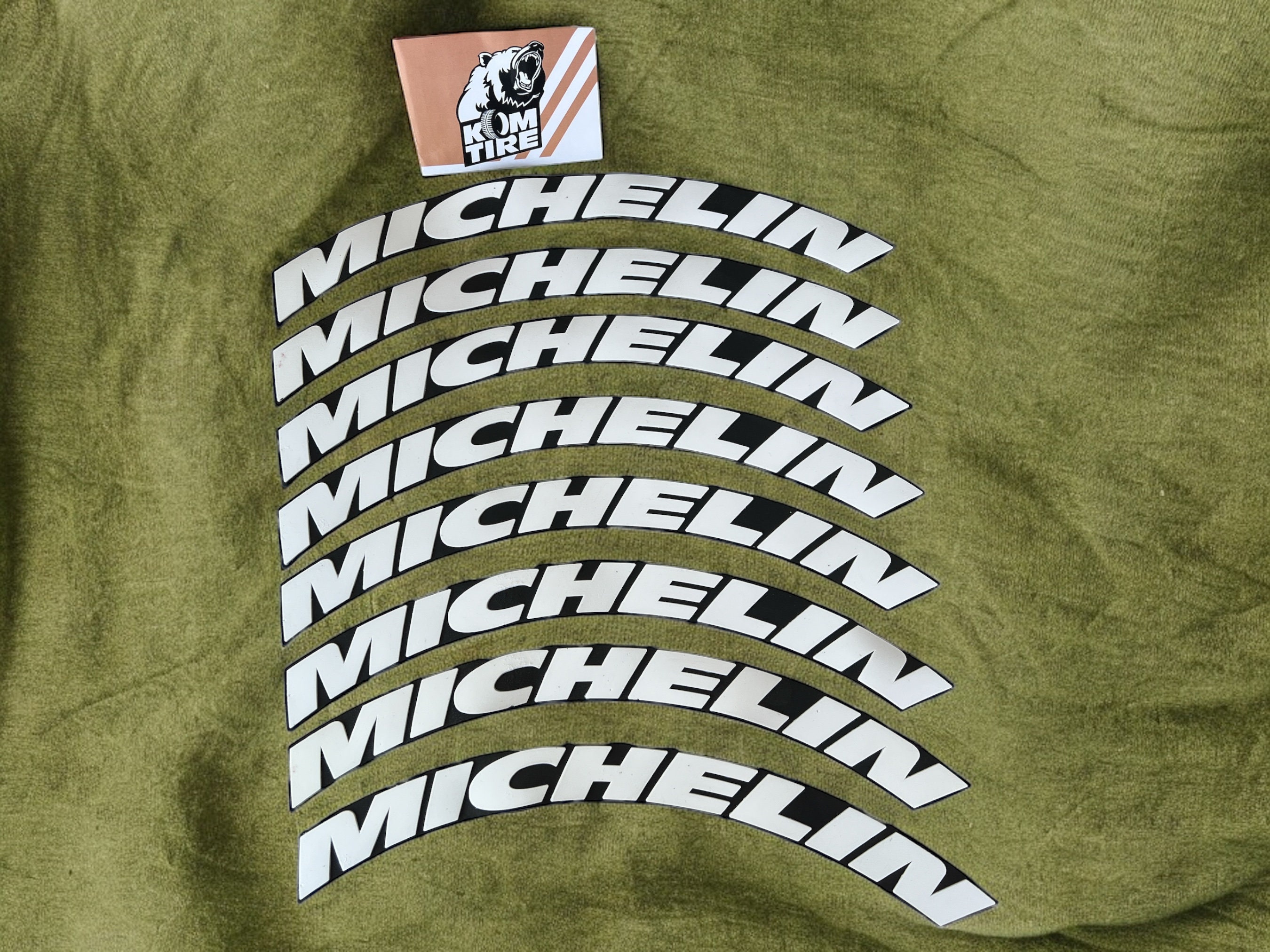 Tire Lettering Michelin Tyre Sticker Fits to 16"-22" Permanent Tyre ...