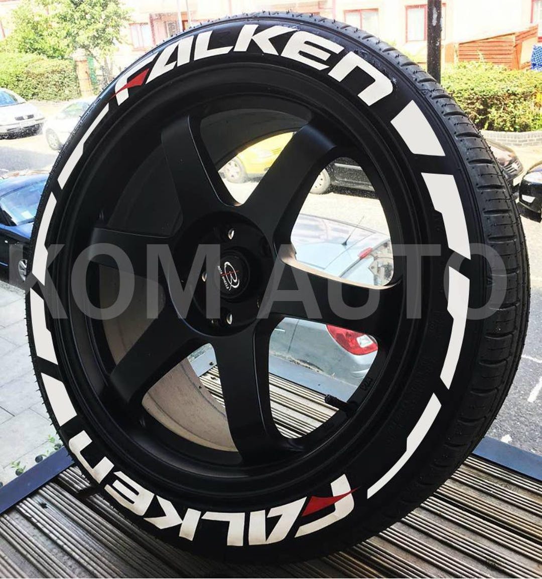 Tire Lettering Falken White Stripe Tyre Sticker Fits to 16"-22 ...