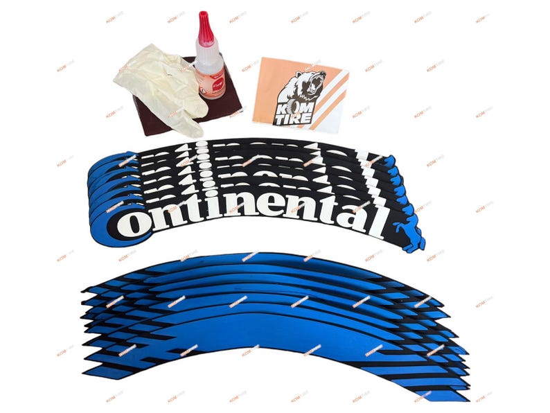 Continental Blue Tire Logo Sticker Durable & Waterproof Perfect for ...