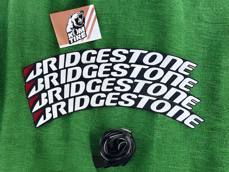 Tire Lettering Bridgestone Tyre Sticker Fits to 16"-22" Permanent Tyre ...