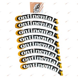 Continental Yellow Tire Logo Sticker - Durable & Waterproof - Perfect ...