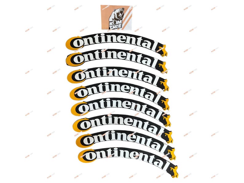 Continental Yellow Tire Logo Sticker - Durable & Waterproof - Perfect ...