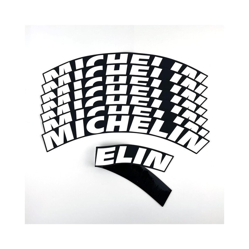 Tire Lettering Michelin White Tyre Sticker Fits 16"-22" Permanent Tyre ...