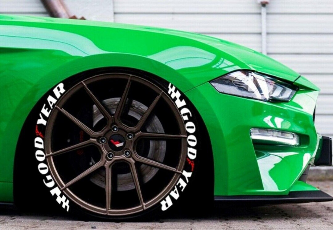 Tire Lettering Good Year Flag Tyre Sticker Fits to 16"-22" Permanent ...