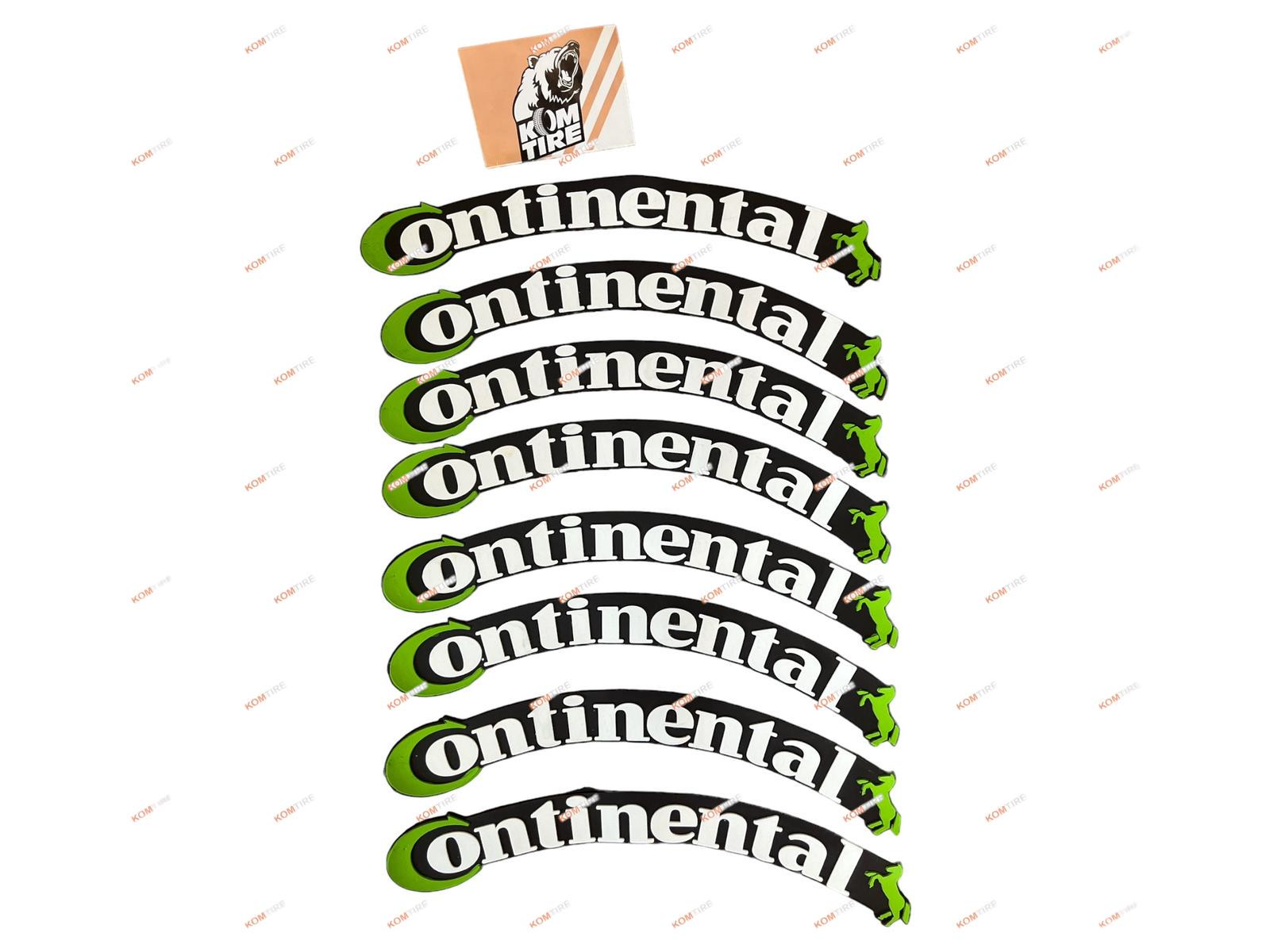 Continental Green Tire Logo Sticker - Durable & Waterproof - Perfect ...