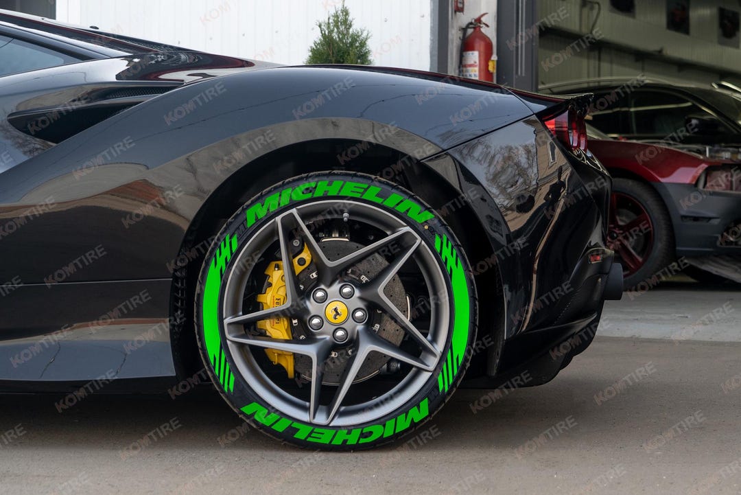 Tire Lettering Michelin Green Stripe Tyre Sticker Fits to 16"-22 ...