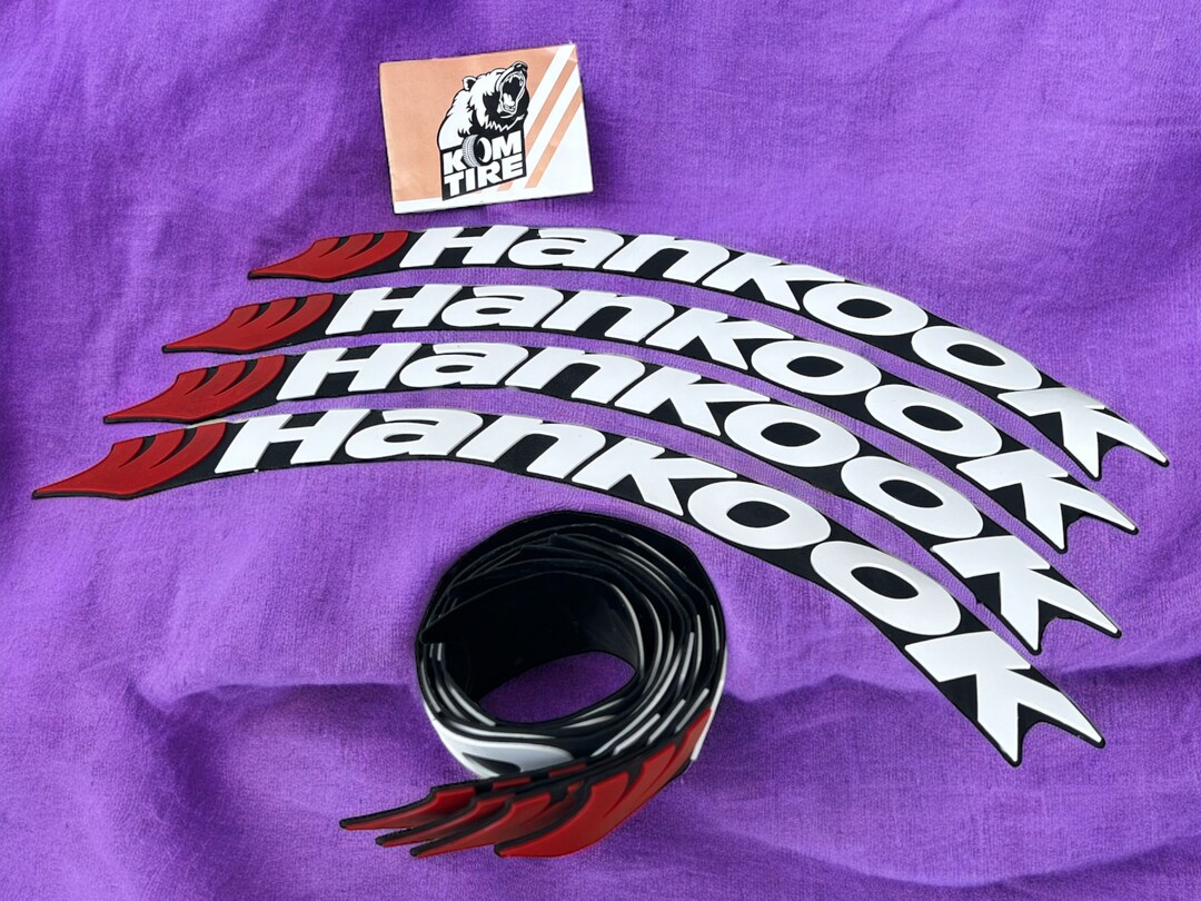 Tire Lettering Hankook Tyre Sticker Fits to 16"-22" Permanent Tyre ...