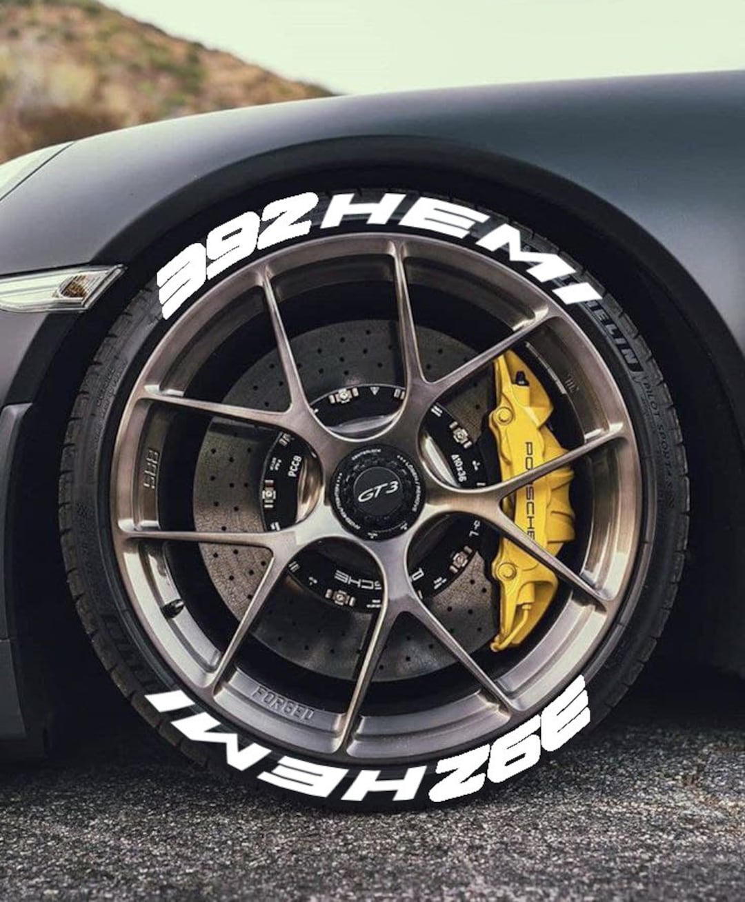 392 Hemi Tire Lettering Tyre Sticker Fits to 16"-22" Permanent Tyre ...