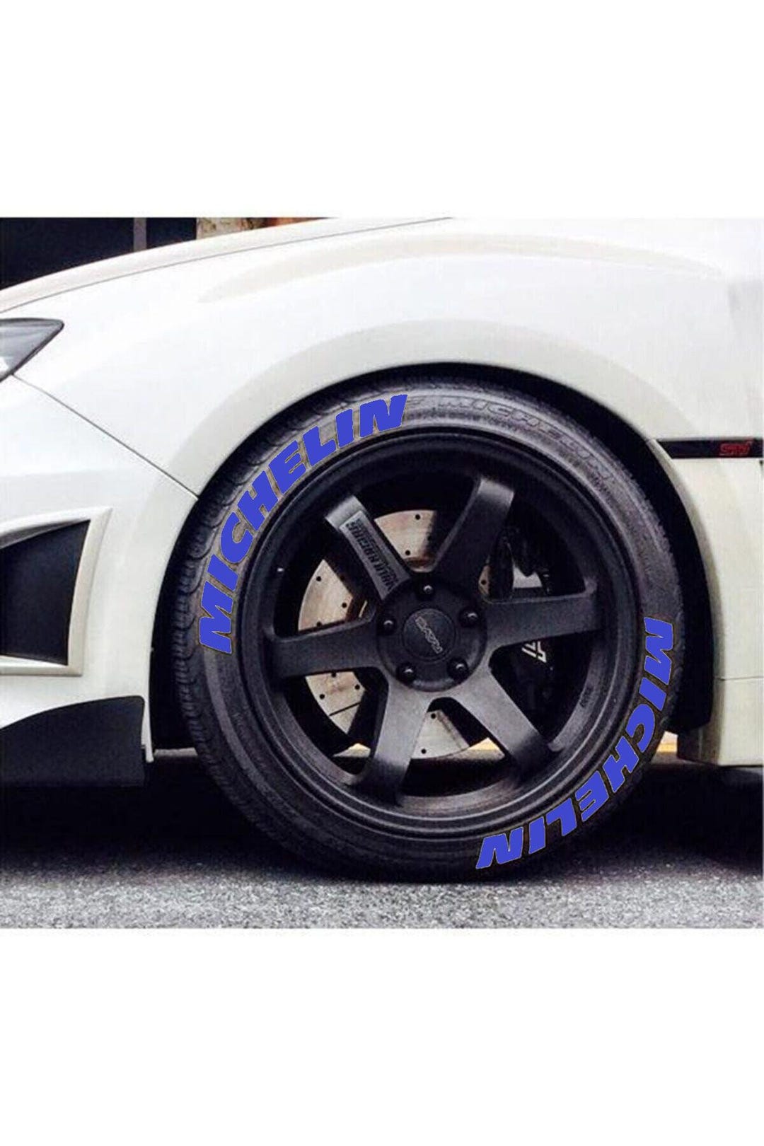 Michelin Blue Tire Lettering Tyre Sticker Fits to 16"-22" Permanent ...