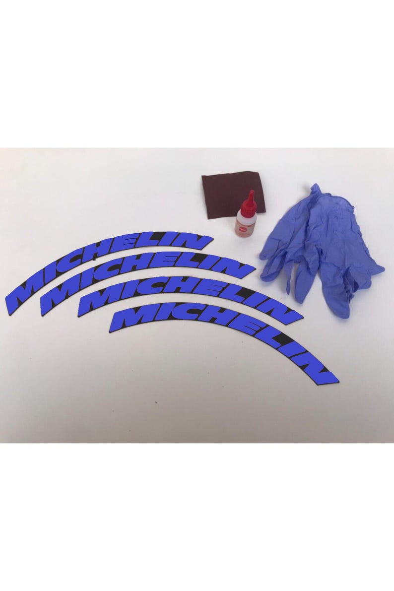 Michelin Blue Tire Lettering Tyre Sticker Fits to 1622 Permanent Tyre ...