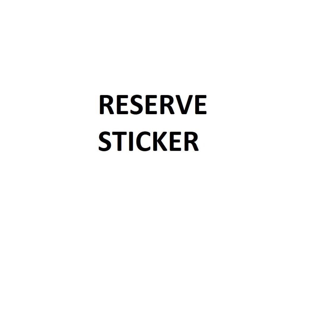 RESERVE STICKER - Etsy