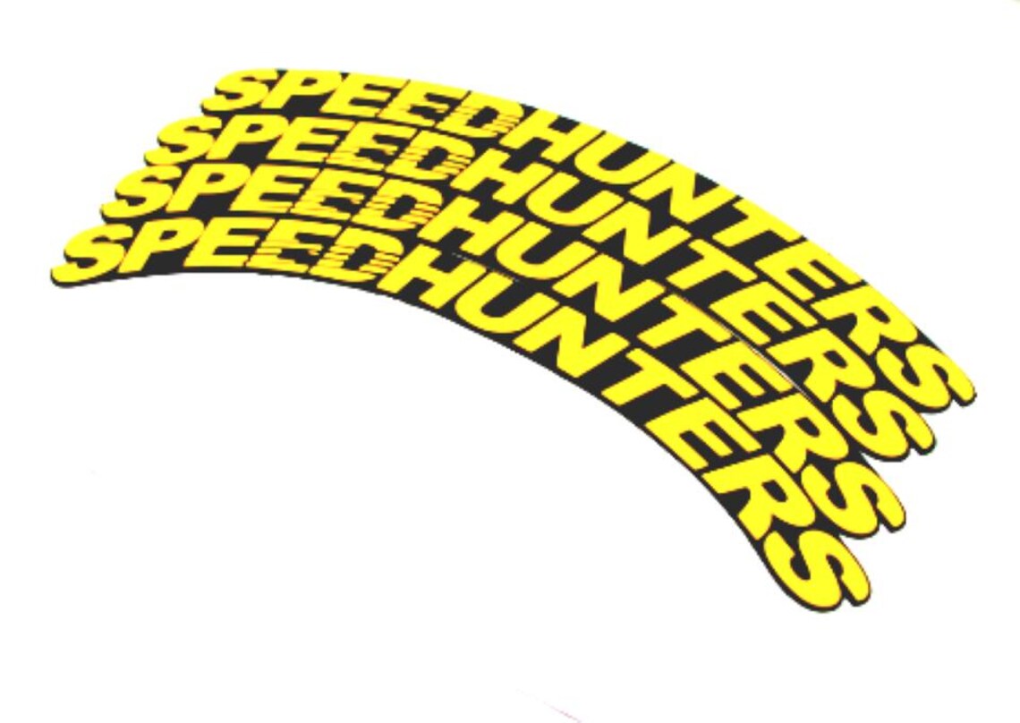 Tire Lettering Speedhunters Tyre Sticker Fits to 1622 Permanent Tyre ...