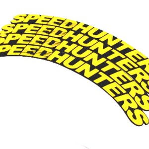 Tire Lettering Speedhunters Tyre Sticker Fits to 16"-22" Permanent Tyre ...