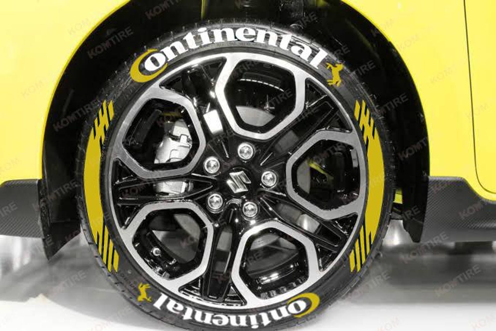 Continental Yellow Tire Logo Sticker - Durable & Waterproof - Perfect ...