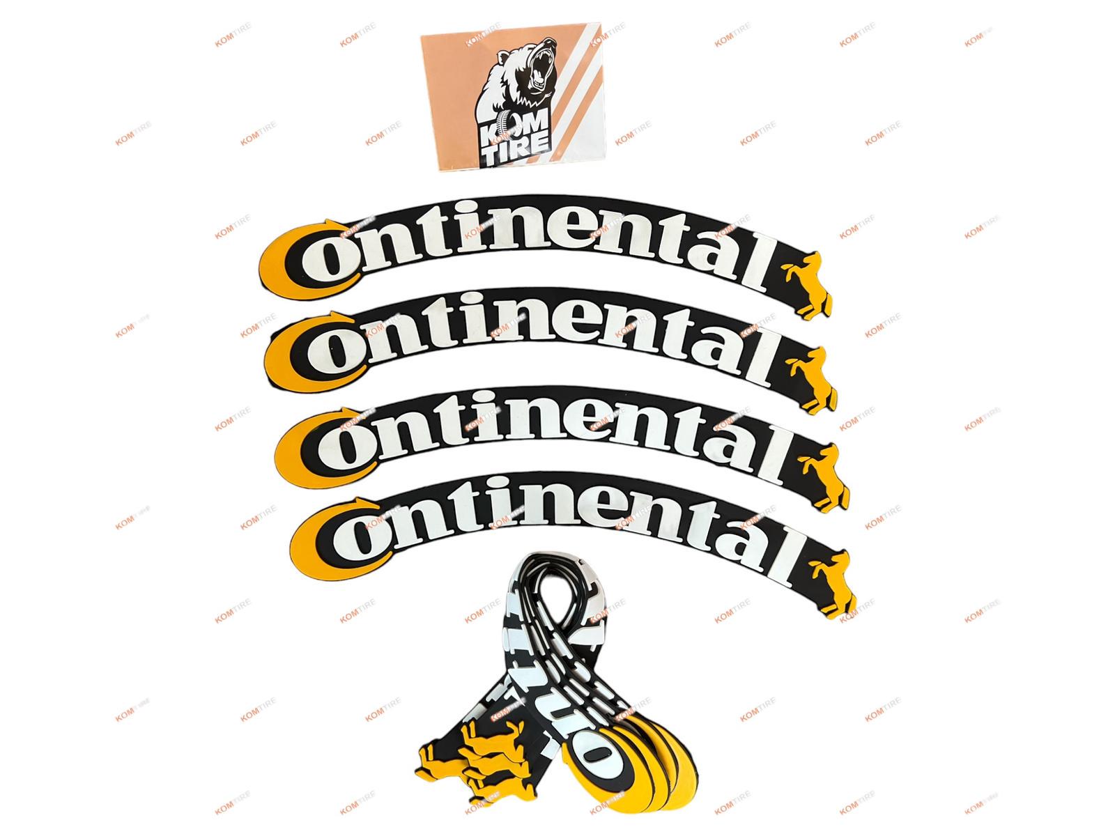 Continental Yellow Tire Logo Sticker - Durable & Waterproof - Perfect ...