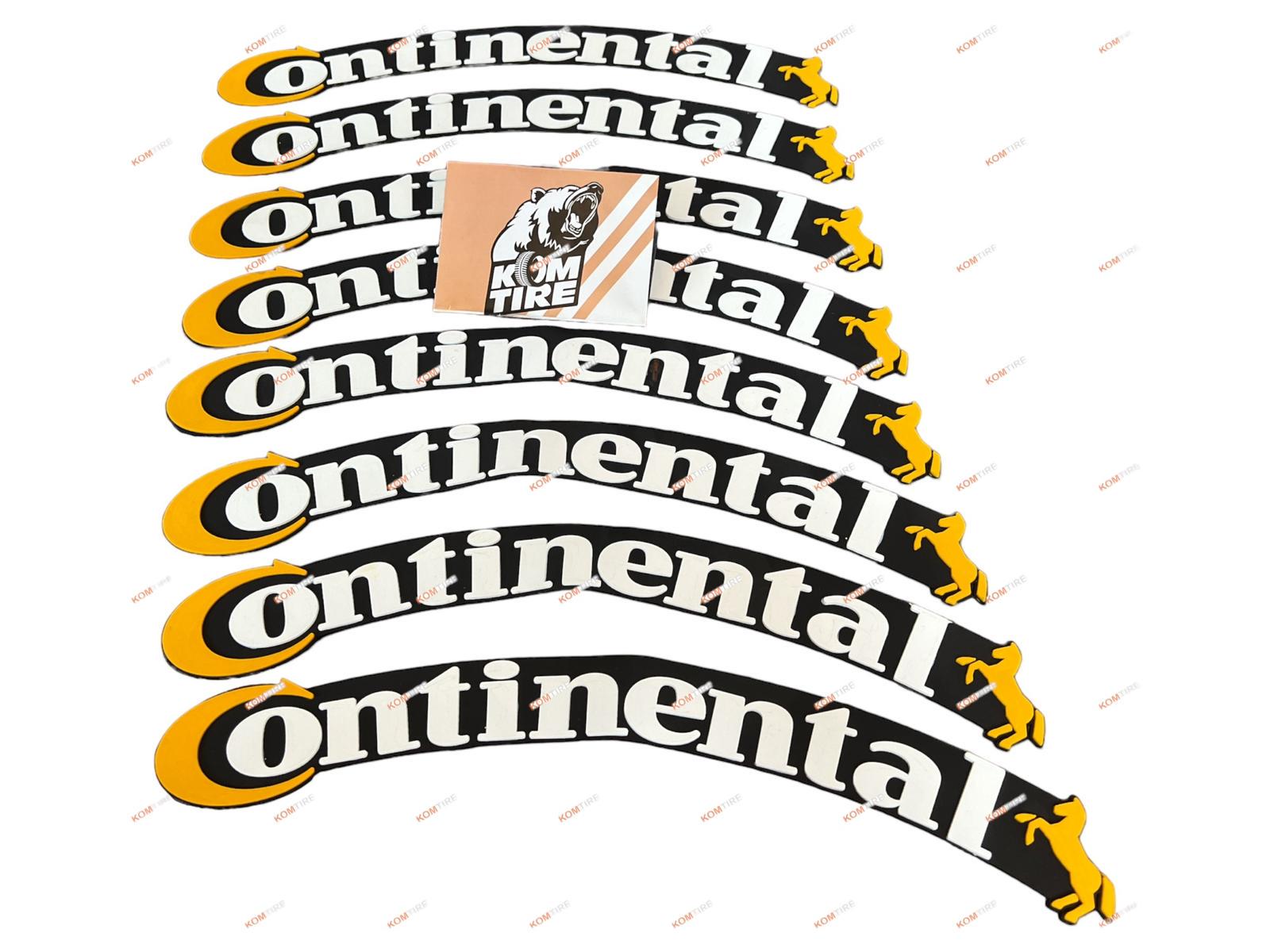 Continental Yellow Tire Logo Sticker - Durable & Waterproof - Perfect ...