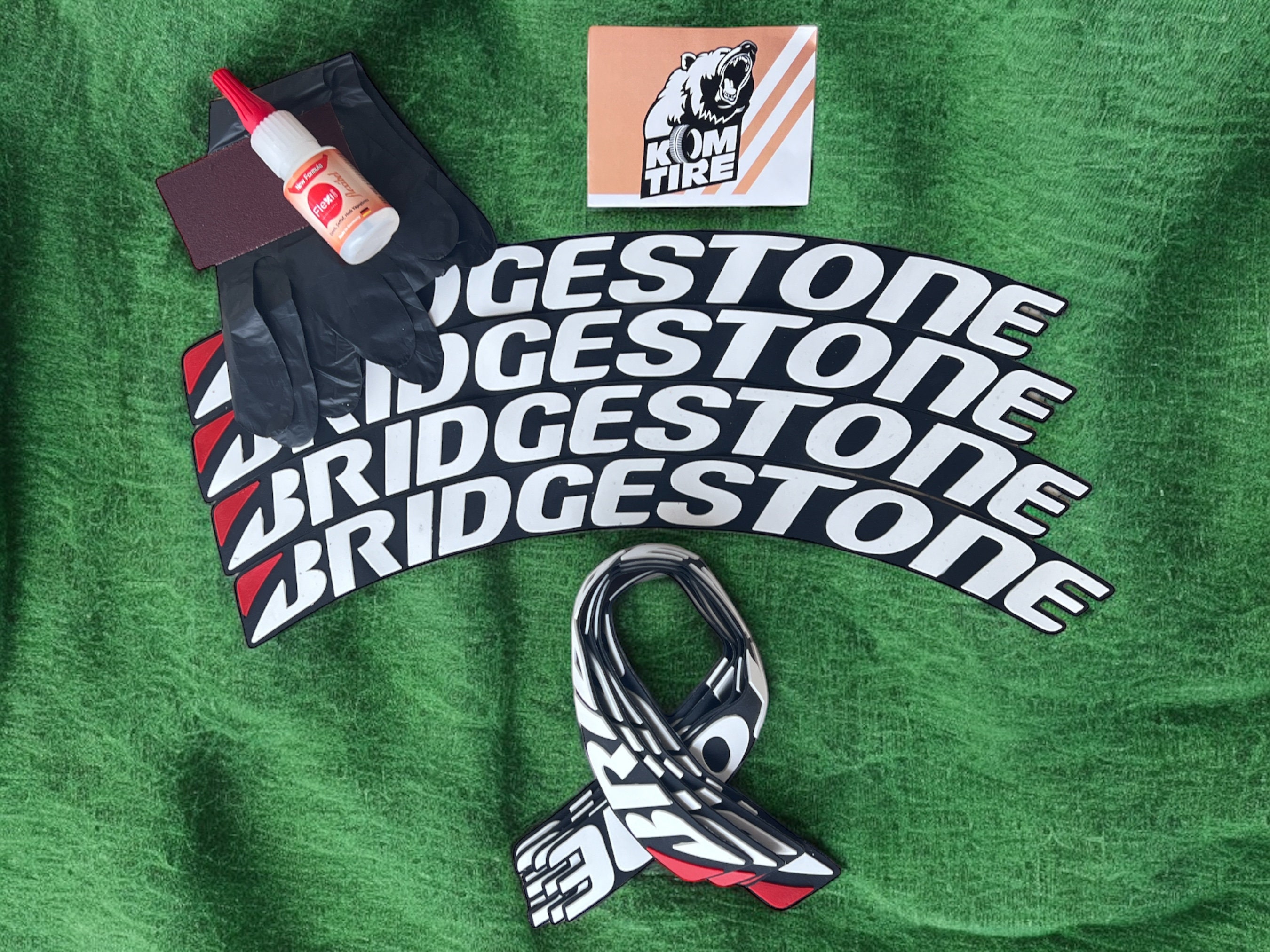 Tire Lettering Bridgestone Tyre Sticker Fits to 16"-22" Permanent Tyre ...