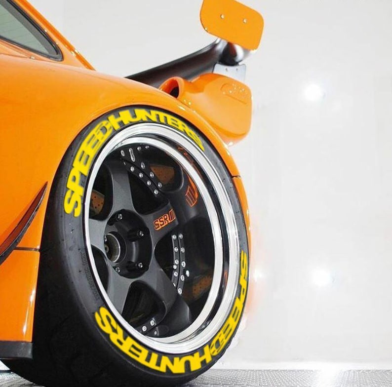 Tire Lettering Speedhunters Tyre Sticker Fits to 16"-22" Permanent Tyre ...