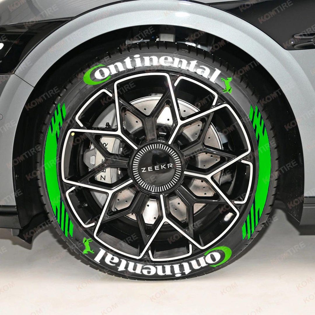 Continental Green Tire Logo Sticker - Durable & Waterproof - Perfect ...