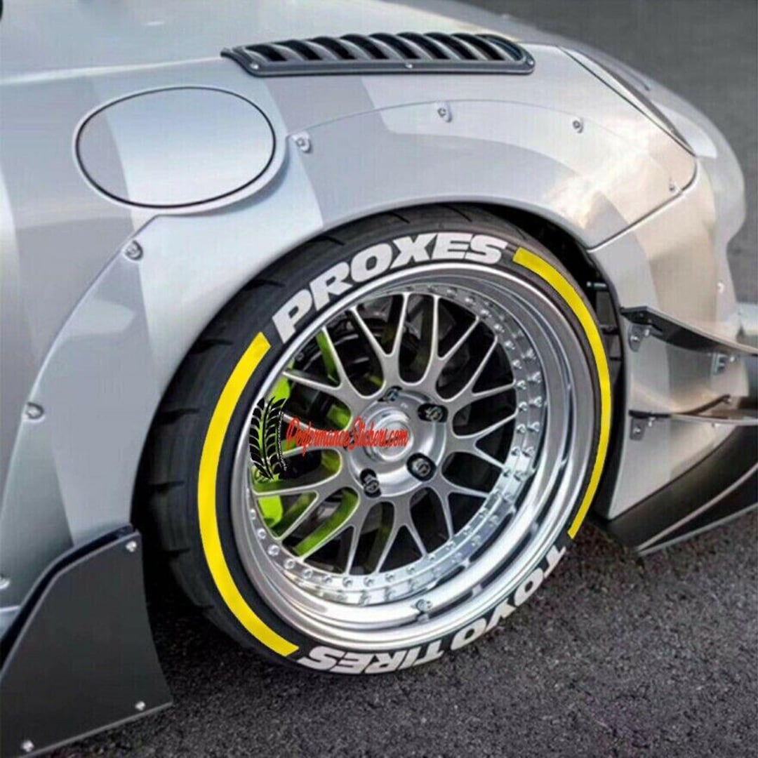 Tire Lettering Toyo Tires Stripe Tyre Sticker Fits to 16"-22" Permanent ...