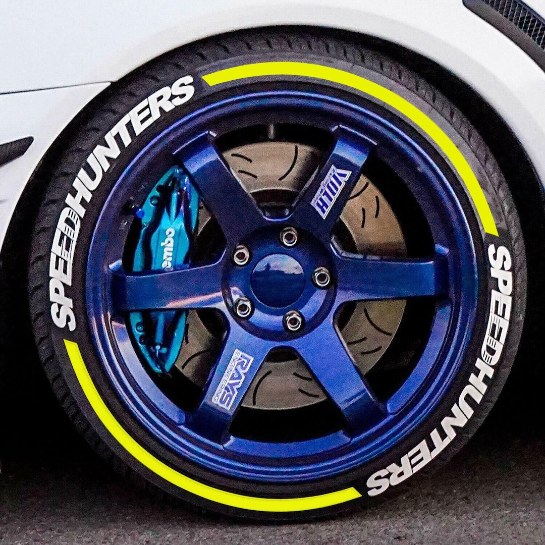 Tire Lettering Speedhunters Stripe Tyre Sticker Fits to 16"-22 ...