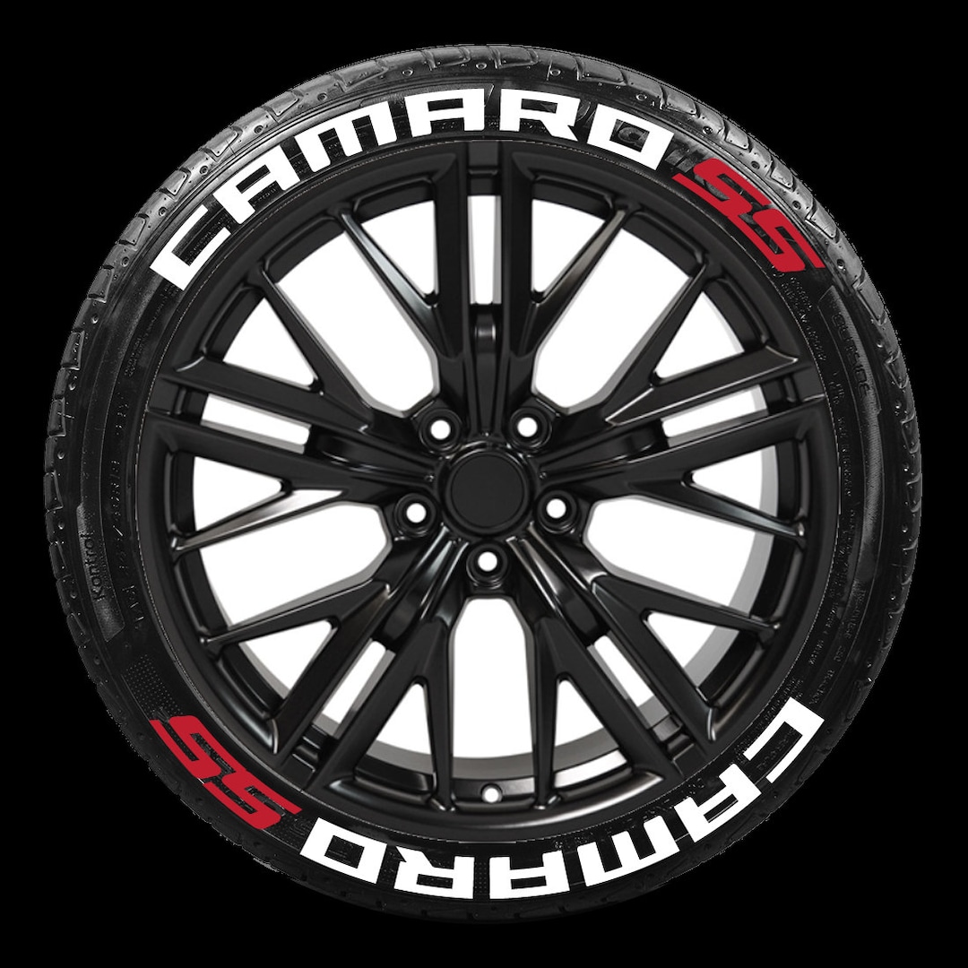 Camaro Ss Tire Lettering Tyre Sticker Fits to 16"-22" Permanent Tyre ...