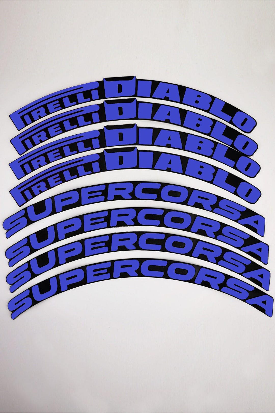 Tire Lettering Diablo Supercorsa Blue Tyre Sticker Fits 16"-22 ...