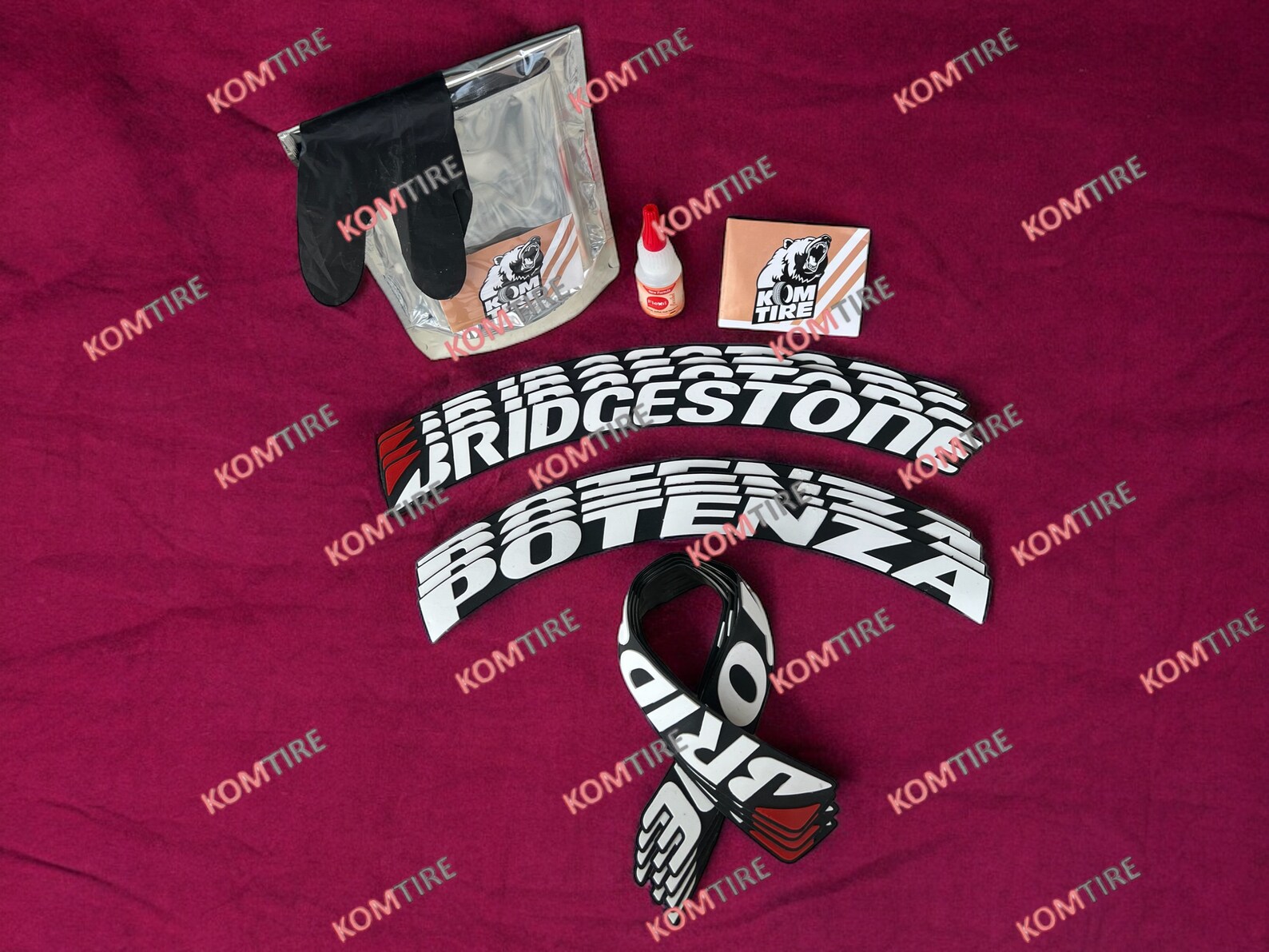 Bridgestone Potenza Tire Lettering Tyre Sticker Fits to 16"-22 ...