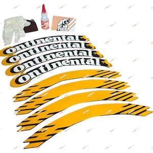 Continental Yellow Tire Logo Sticker - Durable & Waterproof - Perfect ...