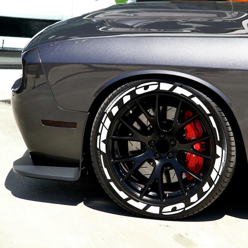 Tire Lettering Nitto Stripe Tyre Sticker Fits to 16"-22" Permanent Tyre ...