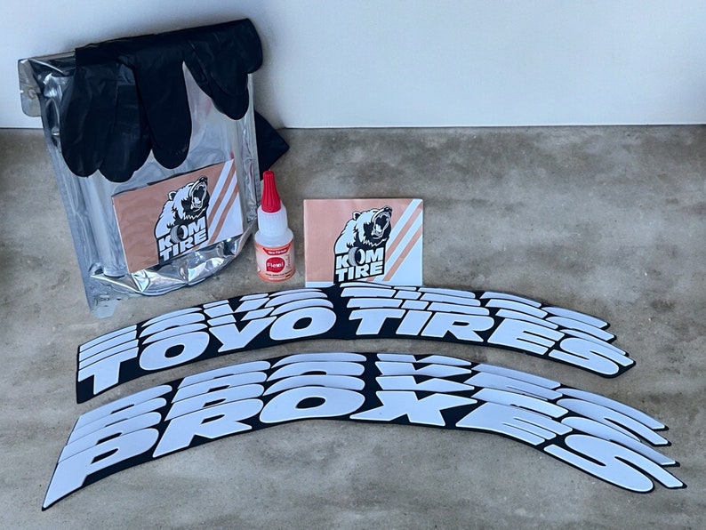 Tire Lettering Toyo Tires Proxes Tyre Sticker Fits to 16"-22" Permanent ...