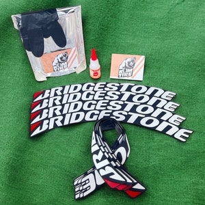 Tire Lettering Bridgestone Tyre Sticker Fits to 16"-22" Permanent Tyre ...