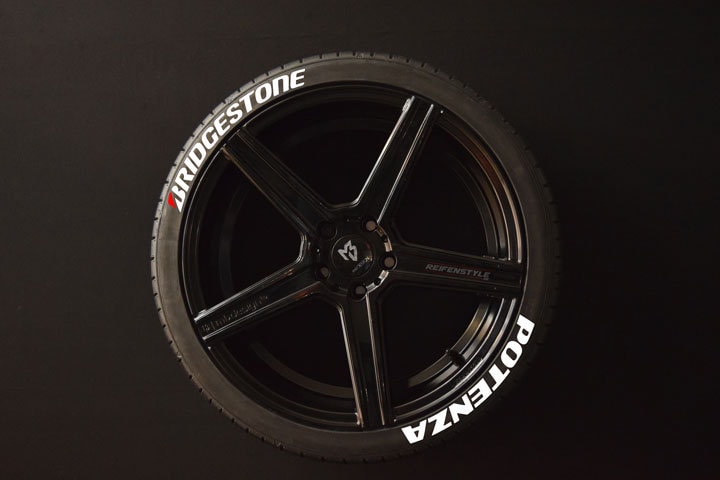 Bridgestone Potenza Tire Lettering Tyre Sticker Fits to 16"-22 ...