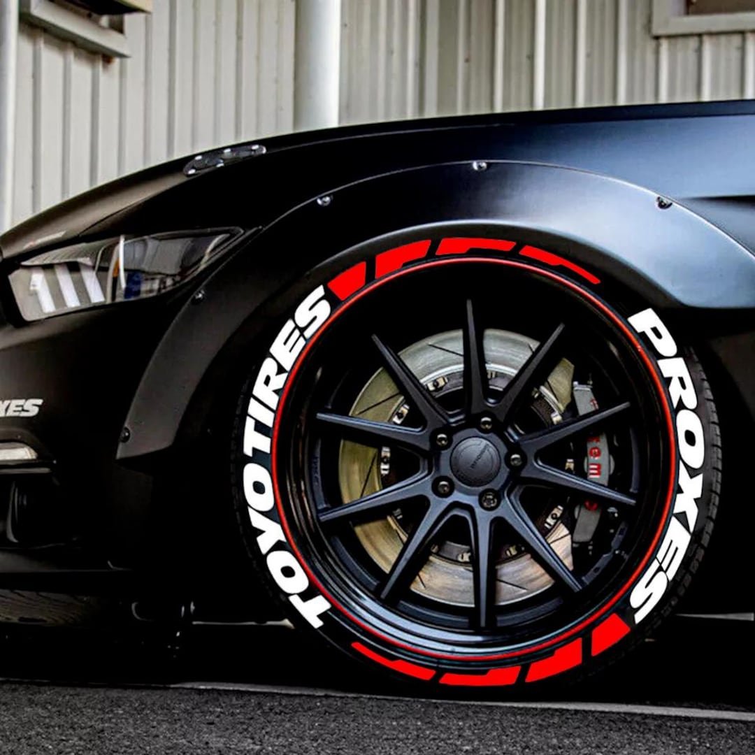 Tire Lettering Toyo Proxes Stripe Tyre Sticker Fits to 16"-22 ...