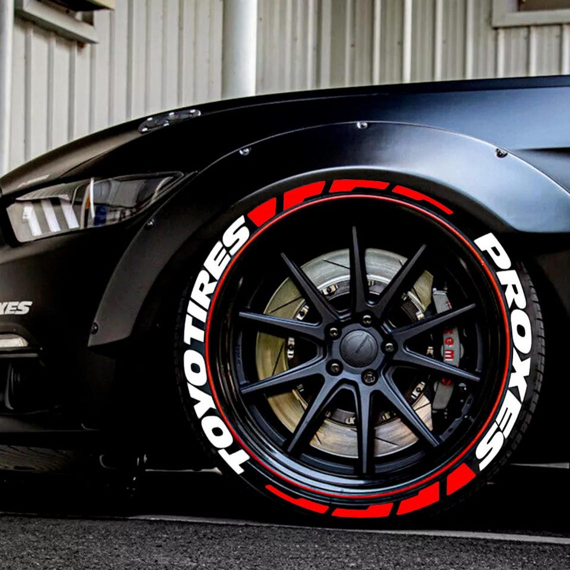Tire Lettering Toyo Proxes Stripe Tyre Sticker Fits to 16"-22 ...