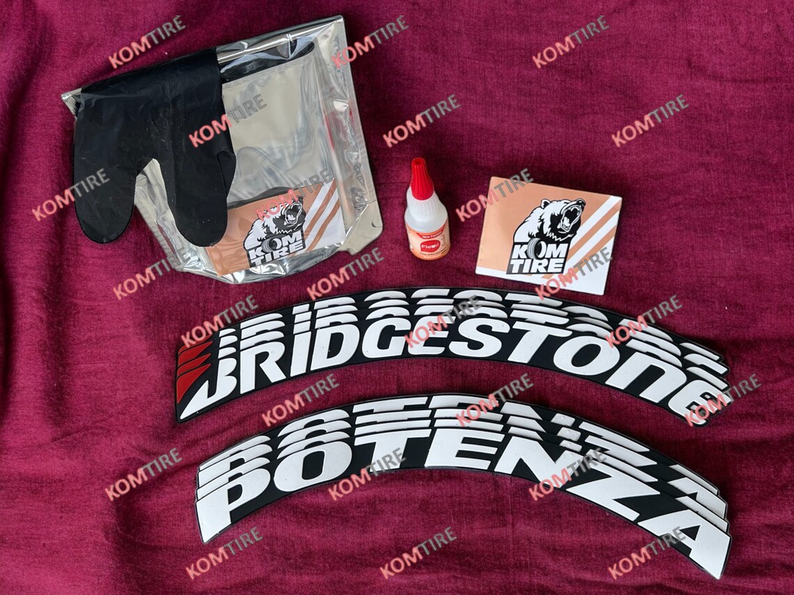 Bridgestone Potenza Tire Lettering Tyre Sticker Fits to 16"-22 ...