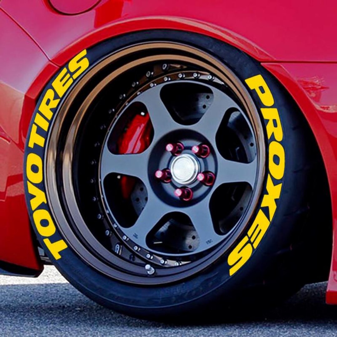 Tire Lettering Toyo Tires Proxes Tyre Sticker Fits to 16"-22" Permanent ...