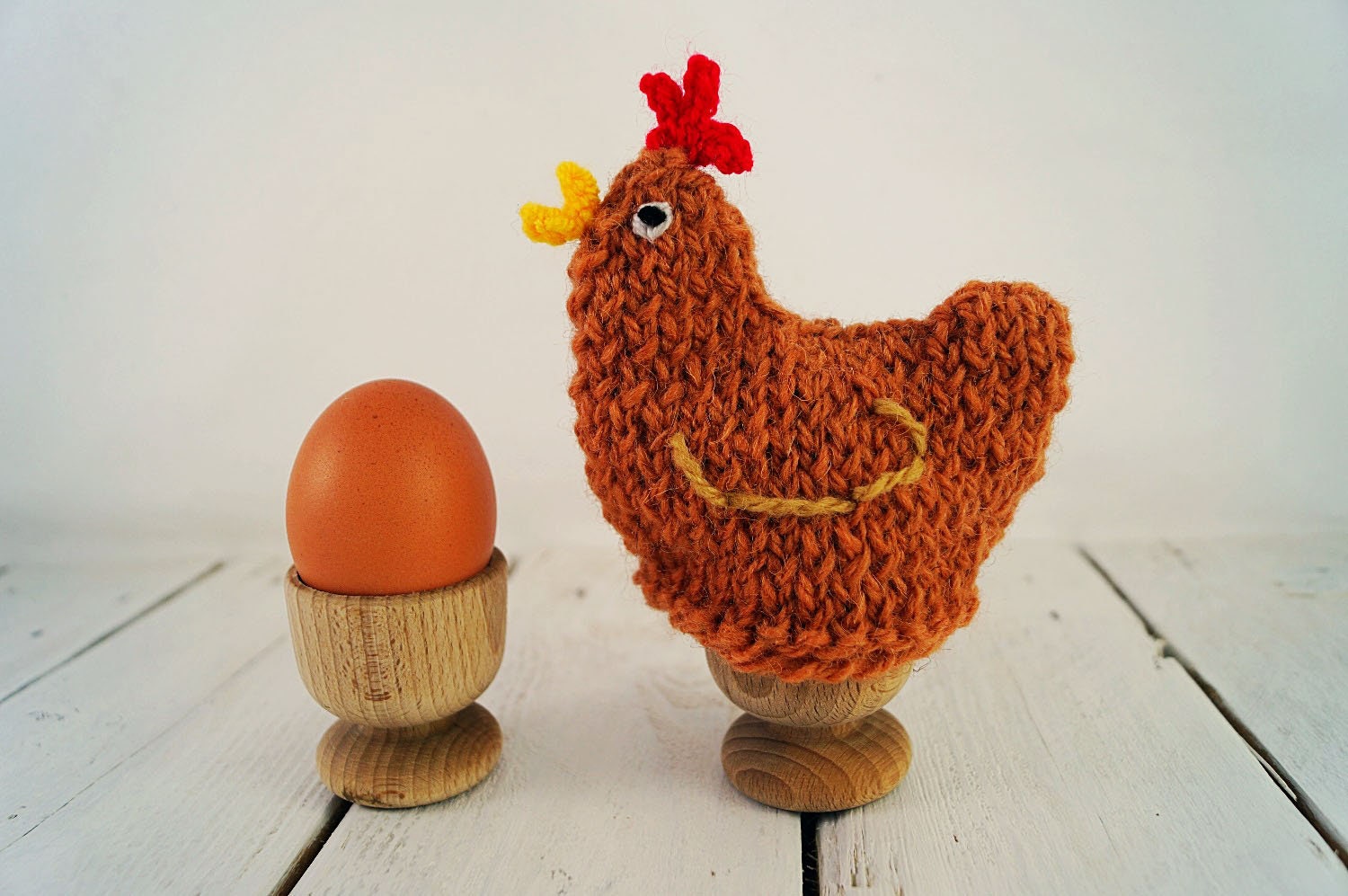 Knitting Pattern Chicken Egg Cosy, Egg Cup Cozy Knit Pattern, Novelty ...