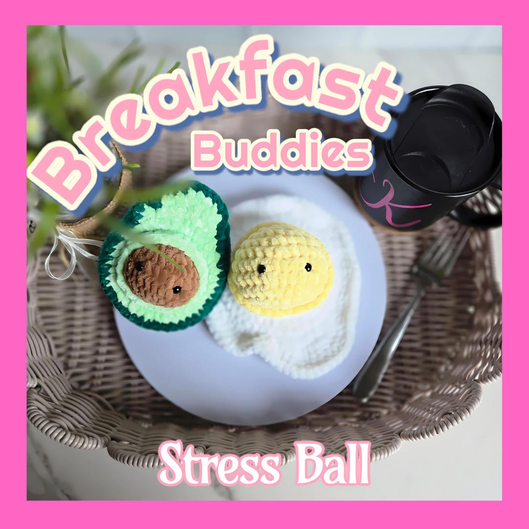 Breakfast Buddies Crochet Plushies – Avocado or Fried Egg Edition ...