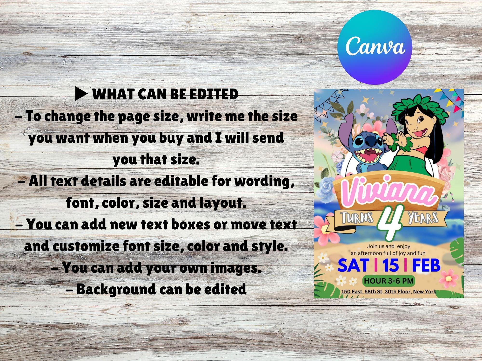 Lilo and Stitch Invitation Stitch Birthday Invitation Stitch Party ...