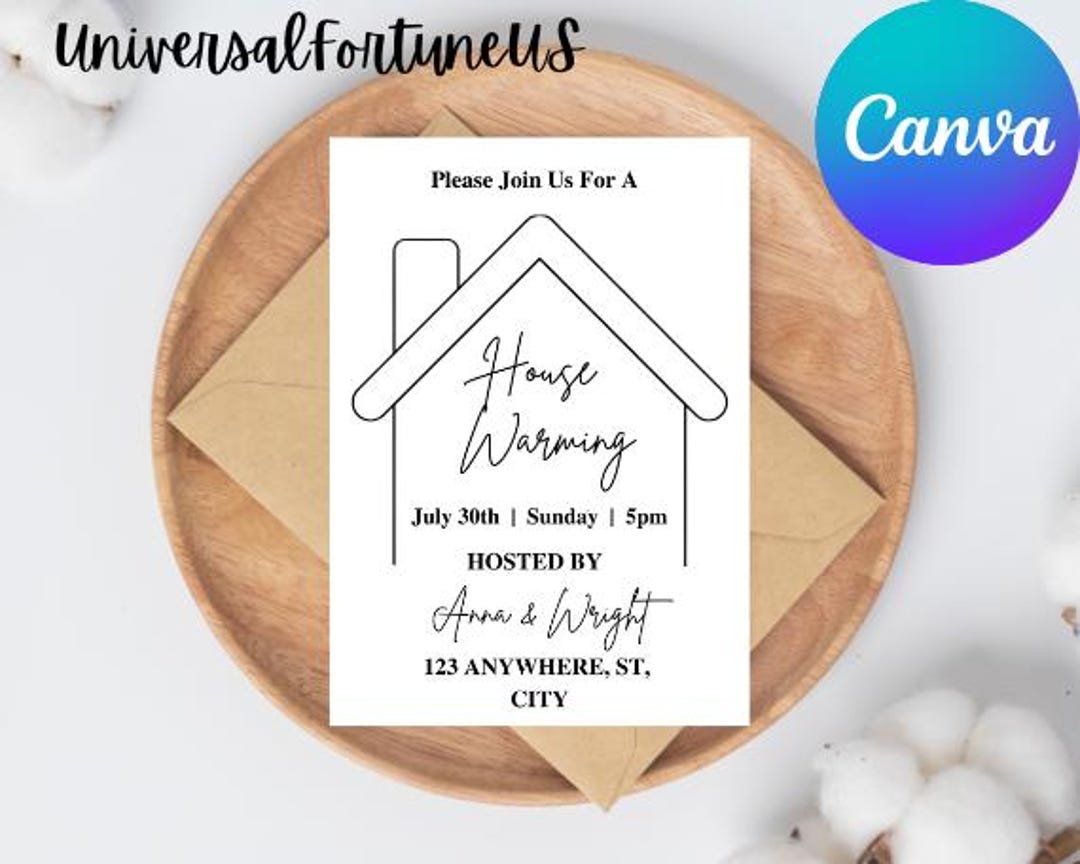 Editable House Warming Invitation | House Warming Party | Modern ...