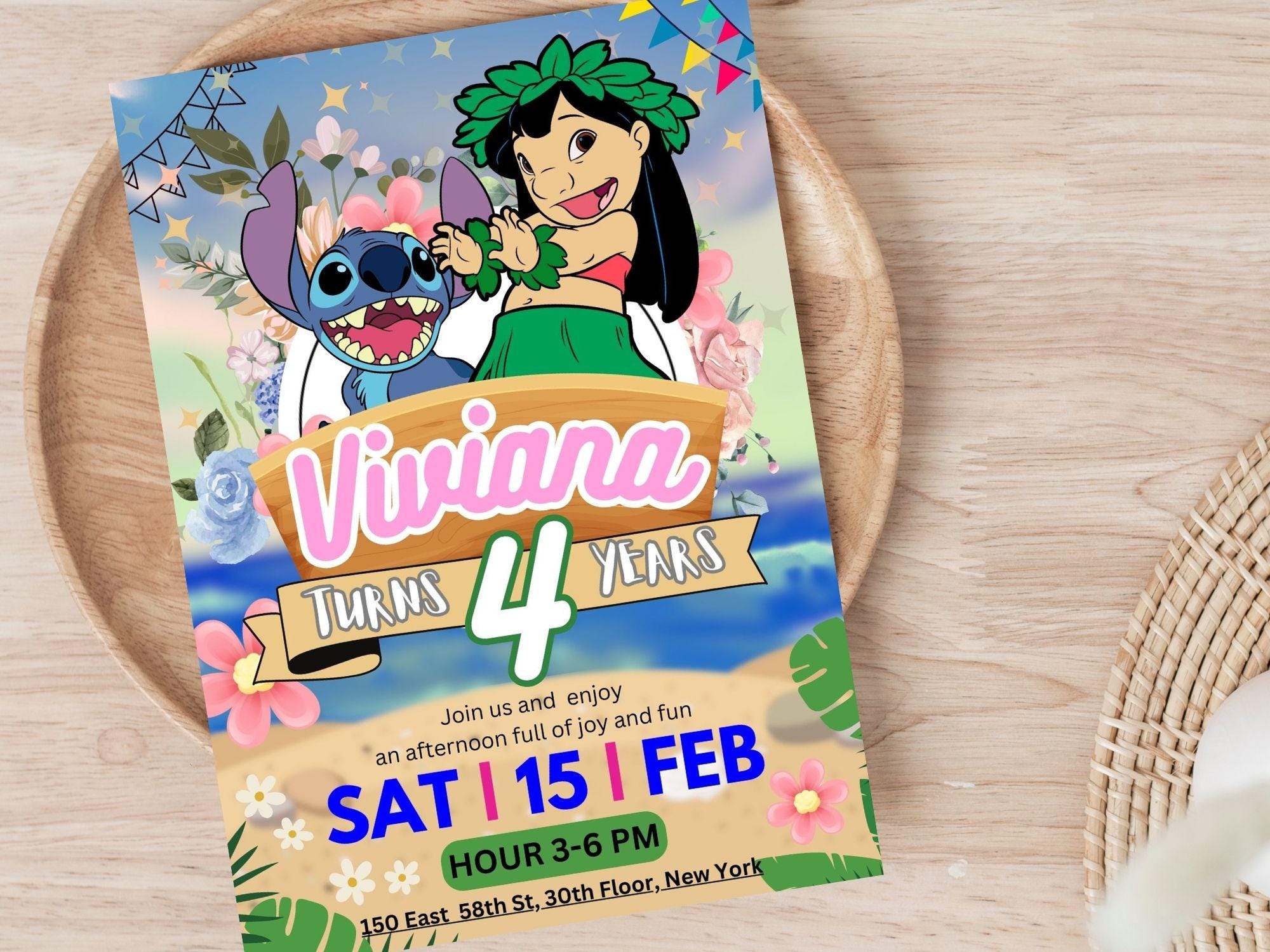 Lilo and Stitch Invitation Stitch Birthday Invitation Stitch Party ...