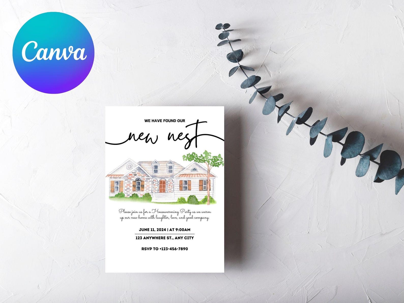 Editable House Warming Invitation | House Warming Party | Modern ...