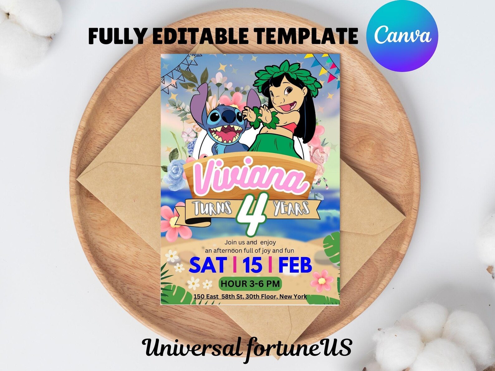 Lilo and Stitch Invitation Stitch Birthday Invitation Stitch Party ...