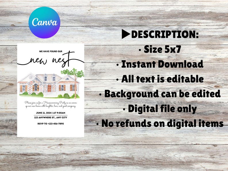 Editable House Warming Invitation | House Warming Party | Modern ...