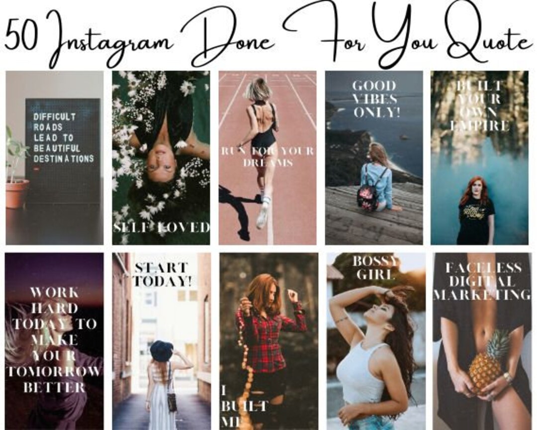 Editable Face and Faceless Instagram Template, Faceless Digital ...