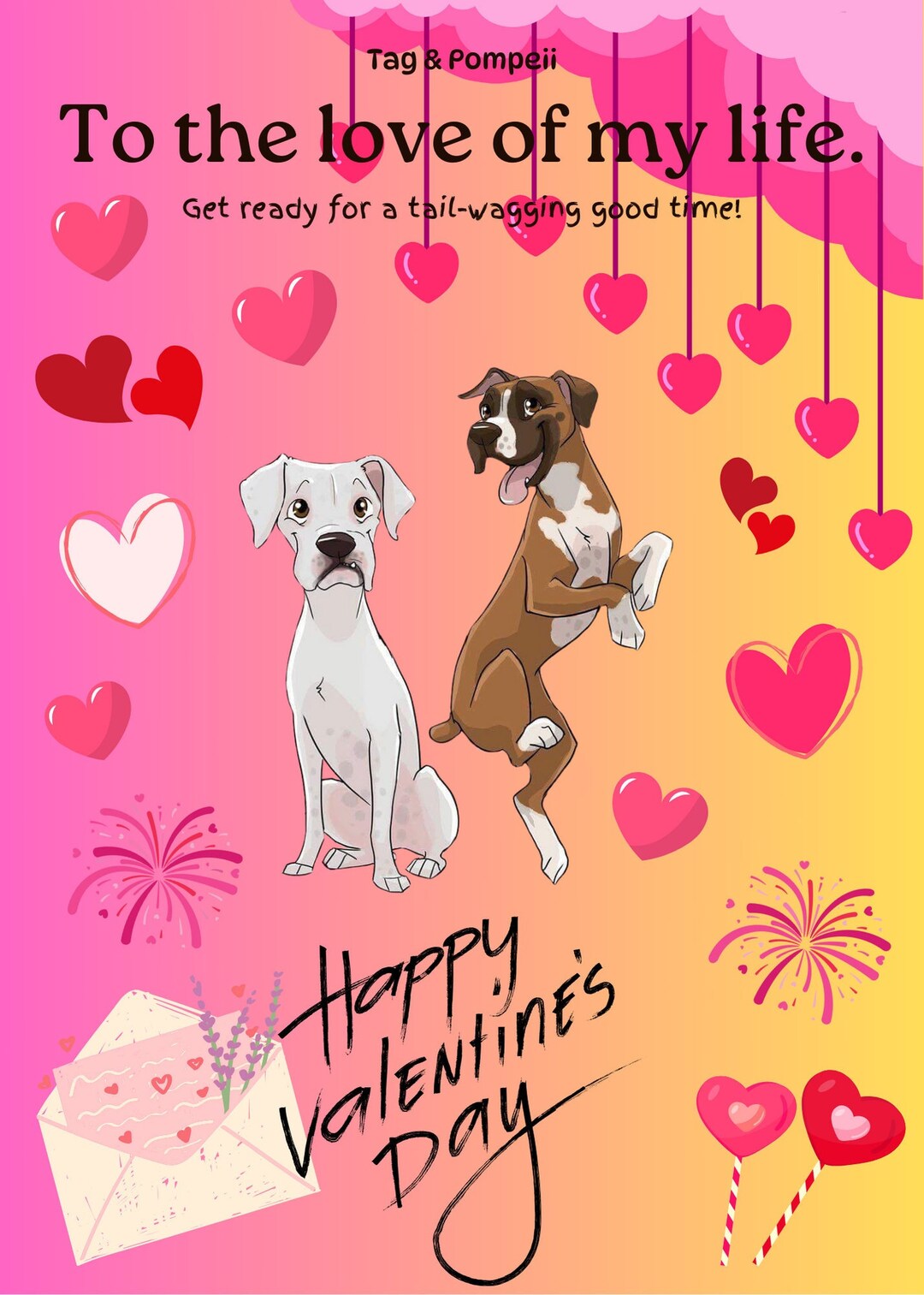 Happy Boxer Valentine's Day - Etsy