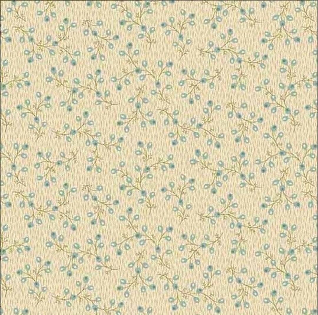 Primrose Blueberry Bush Print by Laundry Basket Quilts Color Ice - Etsy