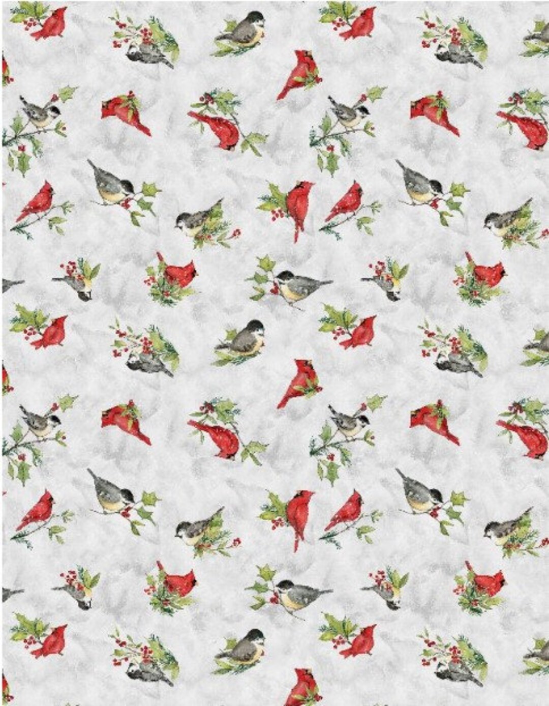 Frosty Frolic Gray With Birds 70316 - Etsy