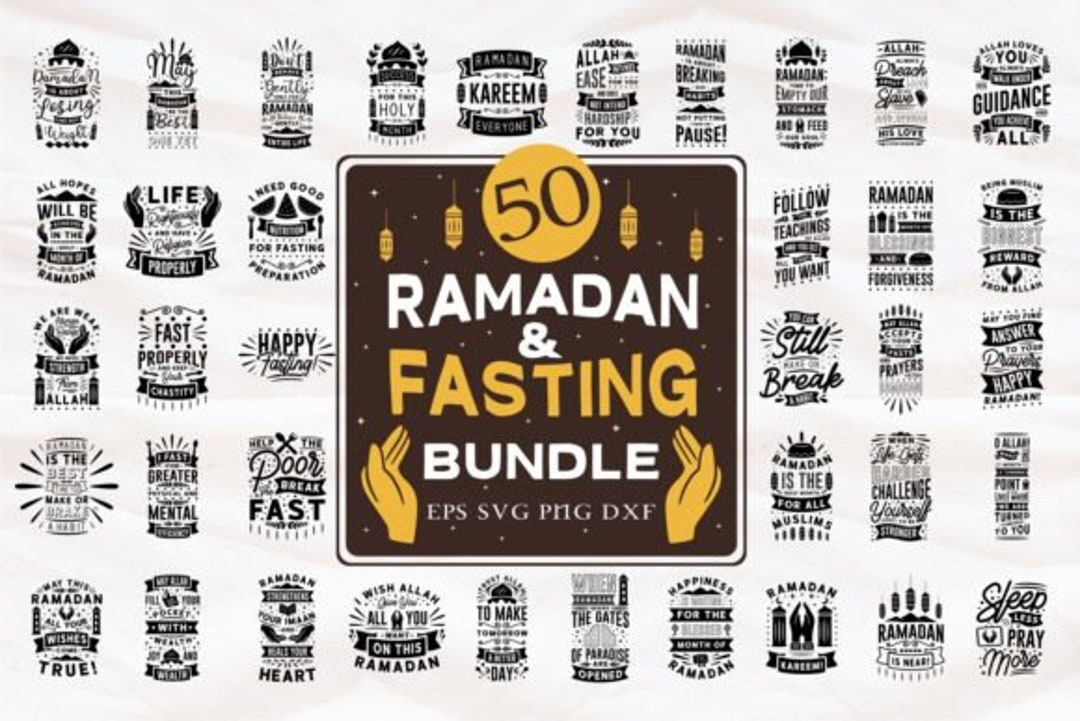 Ramadan SVG Quotes Bundle Decoration, Ramadan Svg Files for Cricut Svg ...
